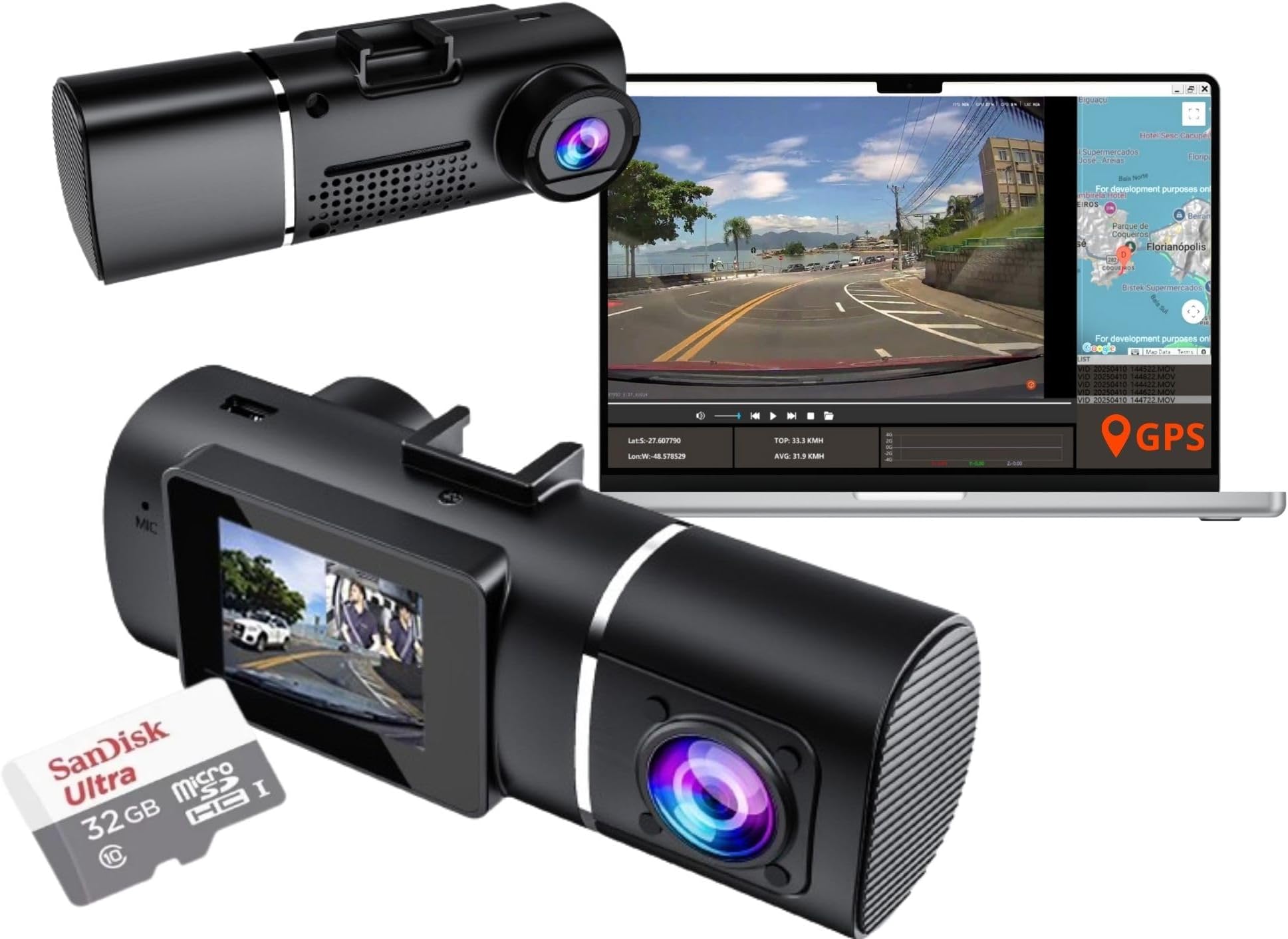 Câmera Veicular Duo Intelbras DC 3201 2K+ Preto Intelbras : Amazon.com ...