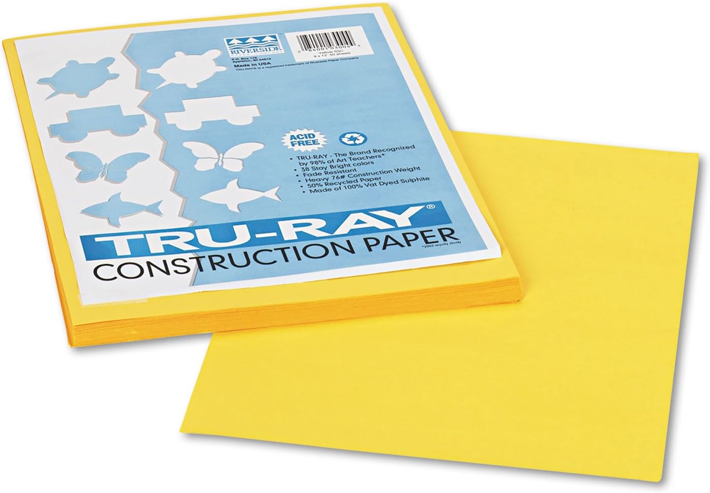 Tru-Ray Construction Paper, 9"X12", Yellow, 50 Sheets : Amazon.ca: Home