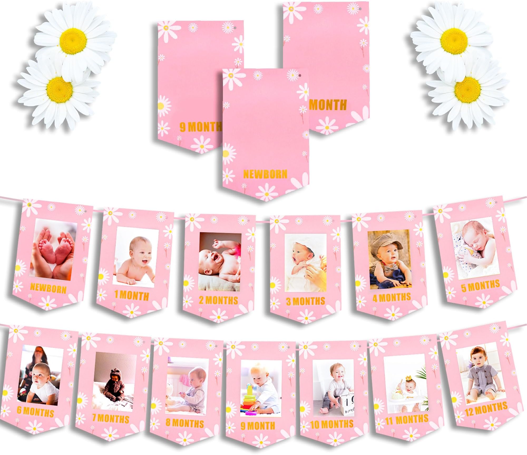 Amazon.com: One Groovy Baby Birthday Decorations Boy - Monthly Photo ...