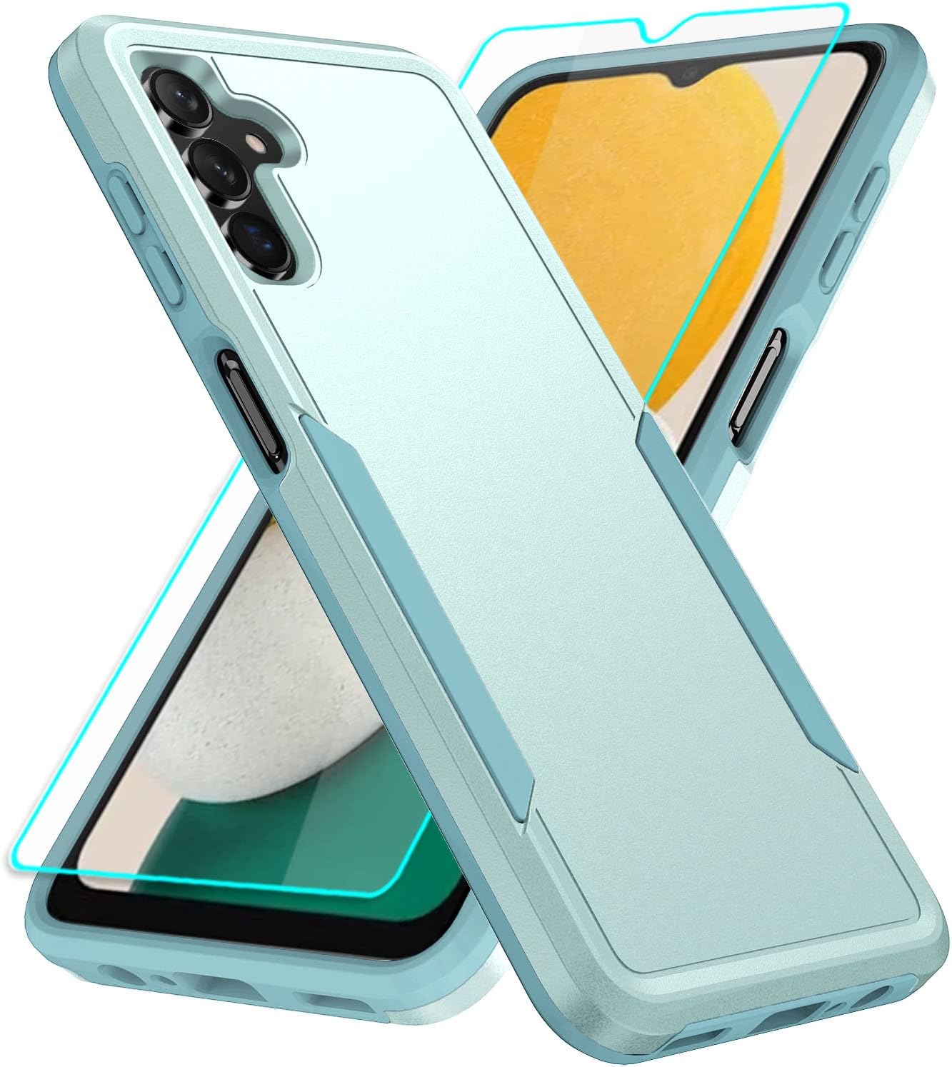 Amazon.com: for Galaxy A13 5G Case, Samsung A13 5G Case with Screen Protector,Full Body ...