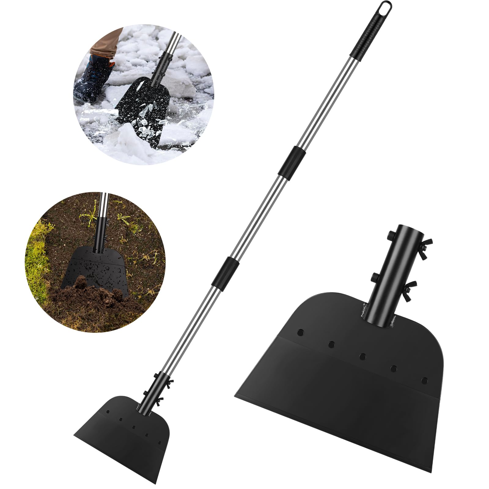 Amazon.com : Bunmery Snow Shovel, Gardening Shovel, Ice Scraper Floor ...