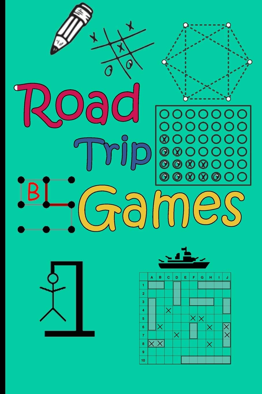 Road Trip Games: Games for kids – activitybook-Tic-Tac-Toe / Hangman ...