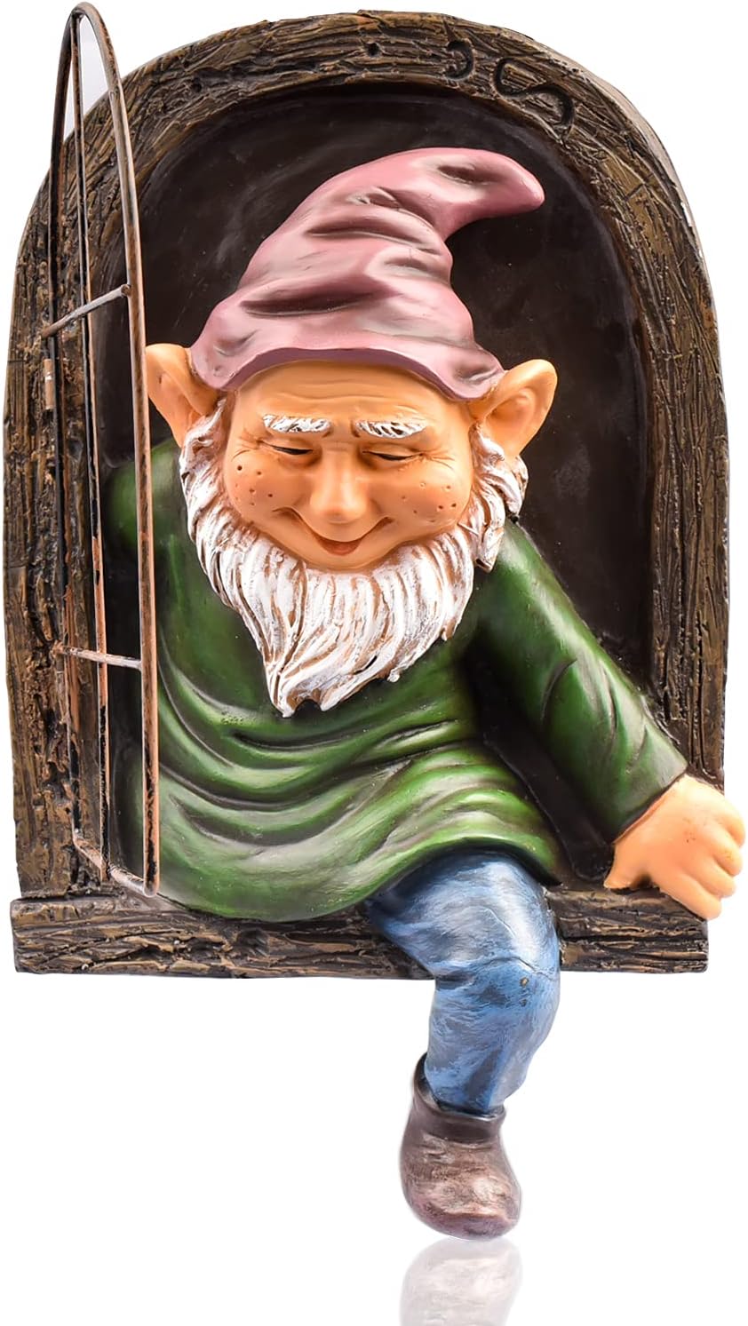 Amazon.com : Elf Out The Door Tree Hugger - Fairy Tree Peeker Hugger ...