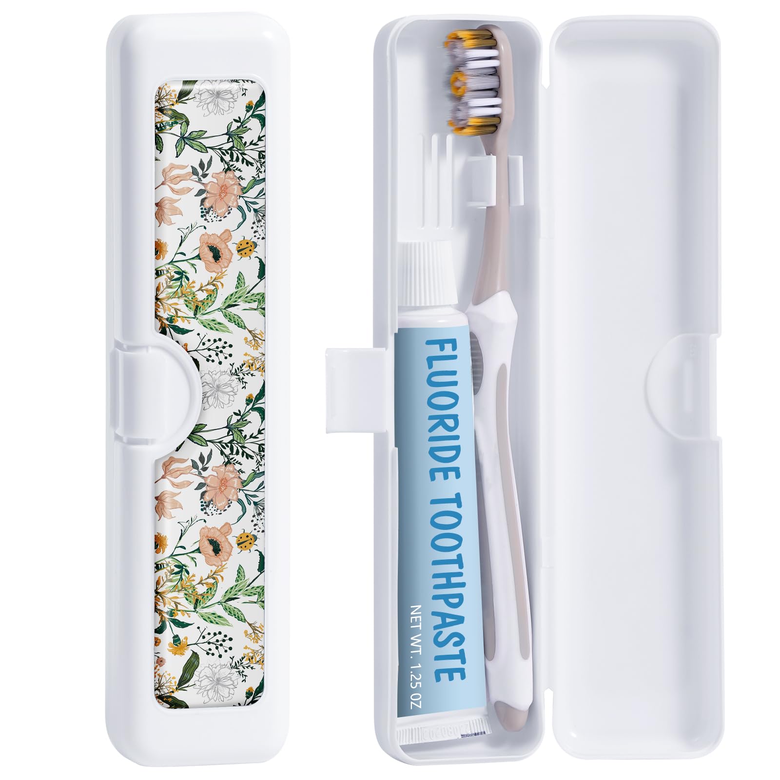 Amazon.com: Gerkia Toothbrush Travel Case, Convenient Colorful Pattern ...