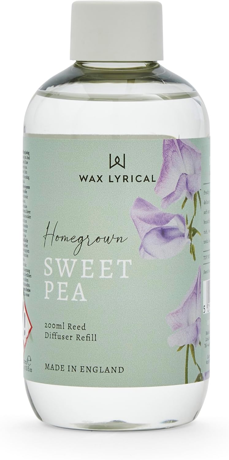 Wax Lyrical | Homegrown Collection | Sweet Pea Scent Reed Diffuser ...