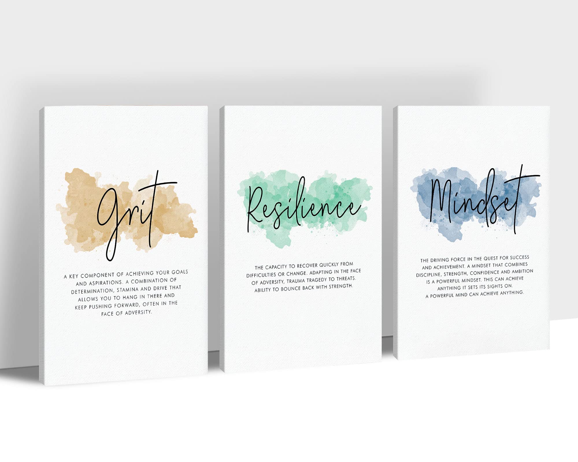 Amazon.com: SHMAO Office Canvas Wall Art Motivational Wall Decor, 3 ...