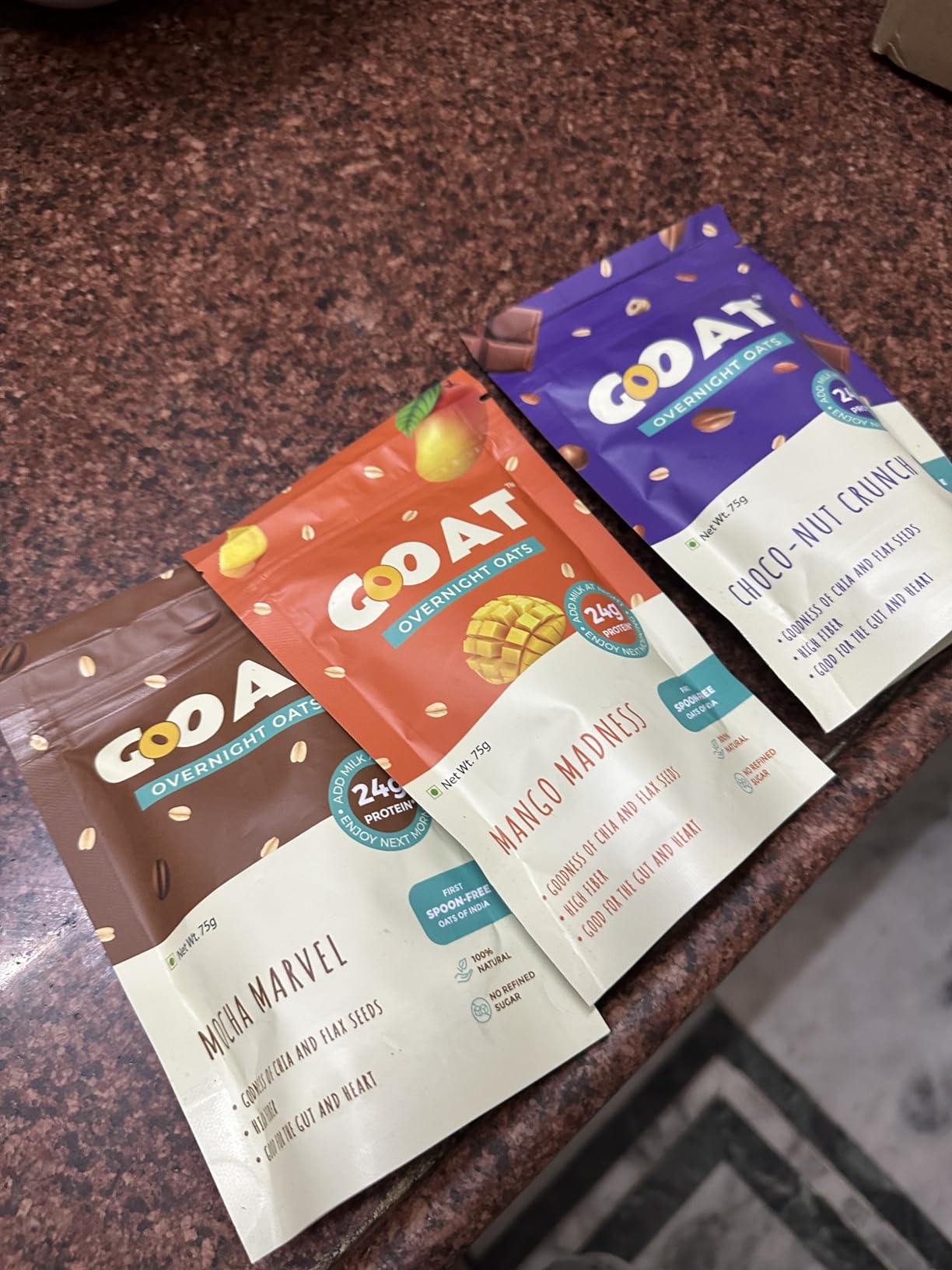 GoOAT - Overnight Oats | High Protein Oats (6 * 24g Protein) | Ideal ...