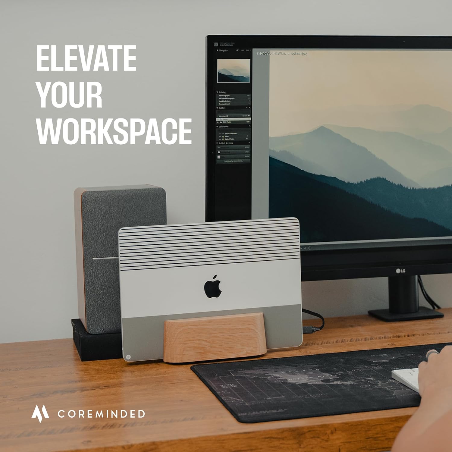 Adjustable Vertical Laptop Stand For Desk, Macbook Stand Laptop Holder ...