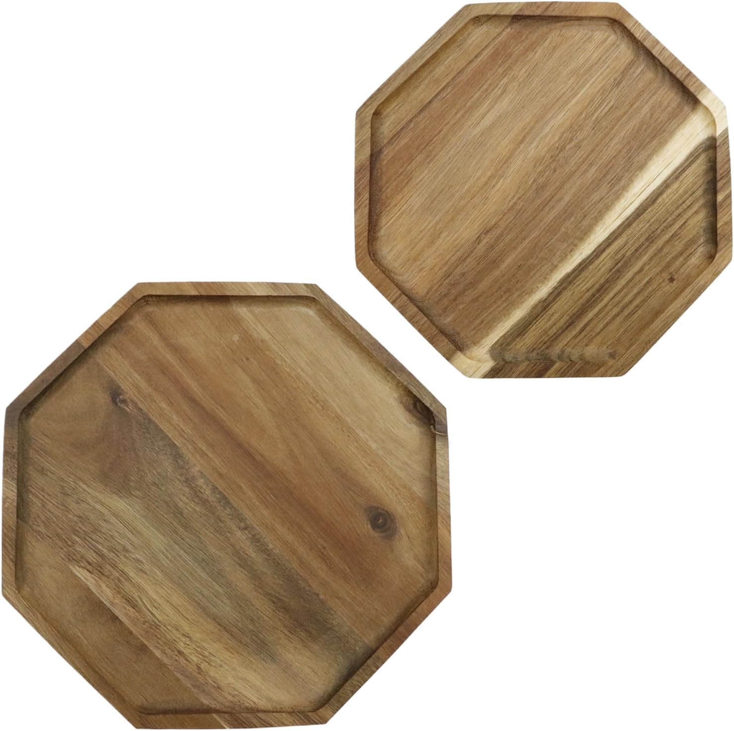 Amazon.com: T Tulead Octagon Serving Tray Wood Platters Cake Plates ...