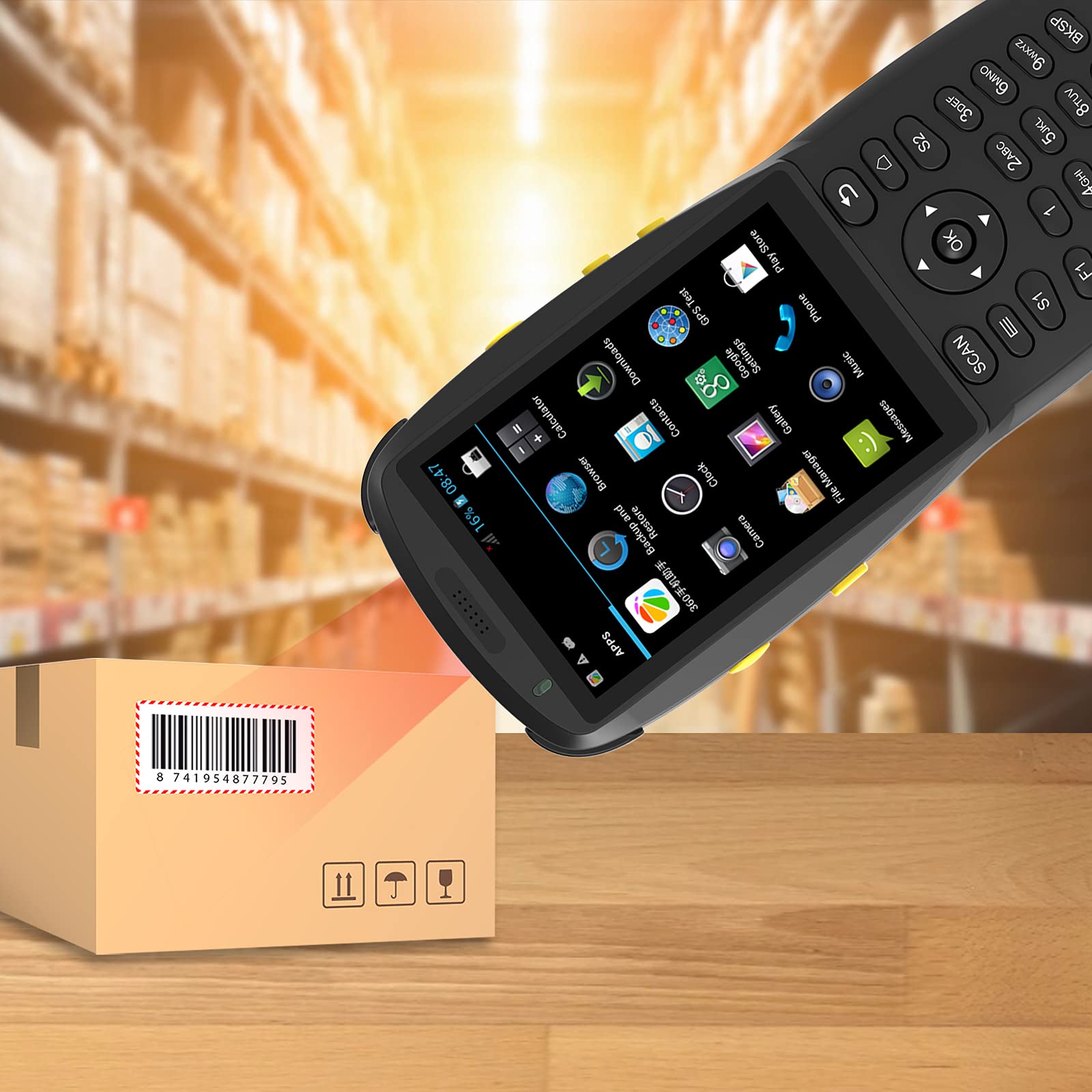 Buy Anself Barcode Scanner Android PDA Handheld POS Terminal Inventory ...