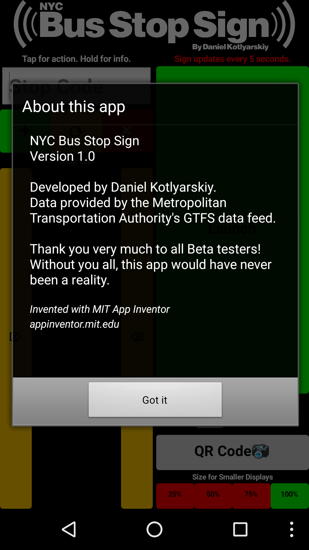 NYC Bus Stop Sign - App on Amazon Appstore