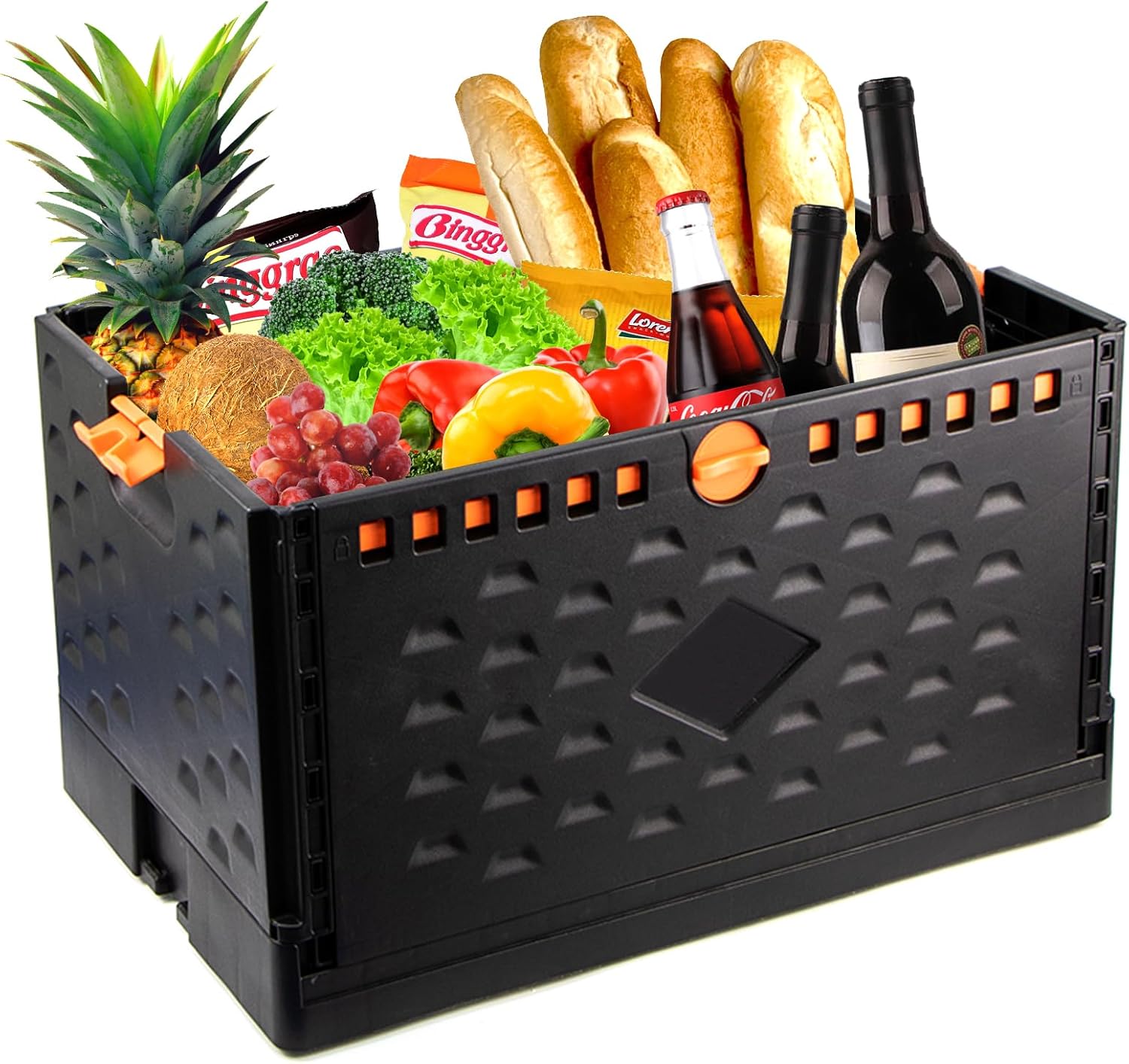 Amazon.com: YEEKORO Collapsible Storage Crate, 60L Storage Bins Large ...