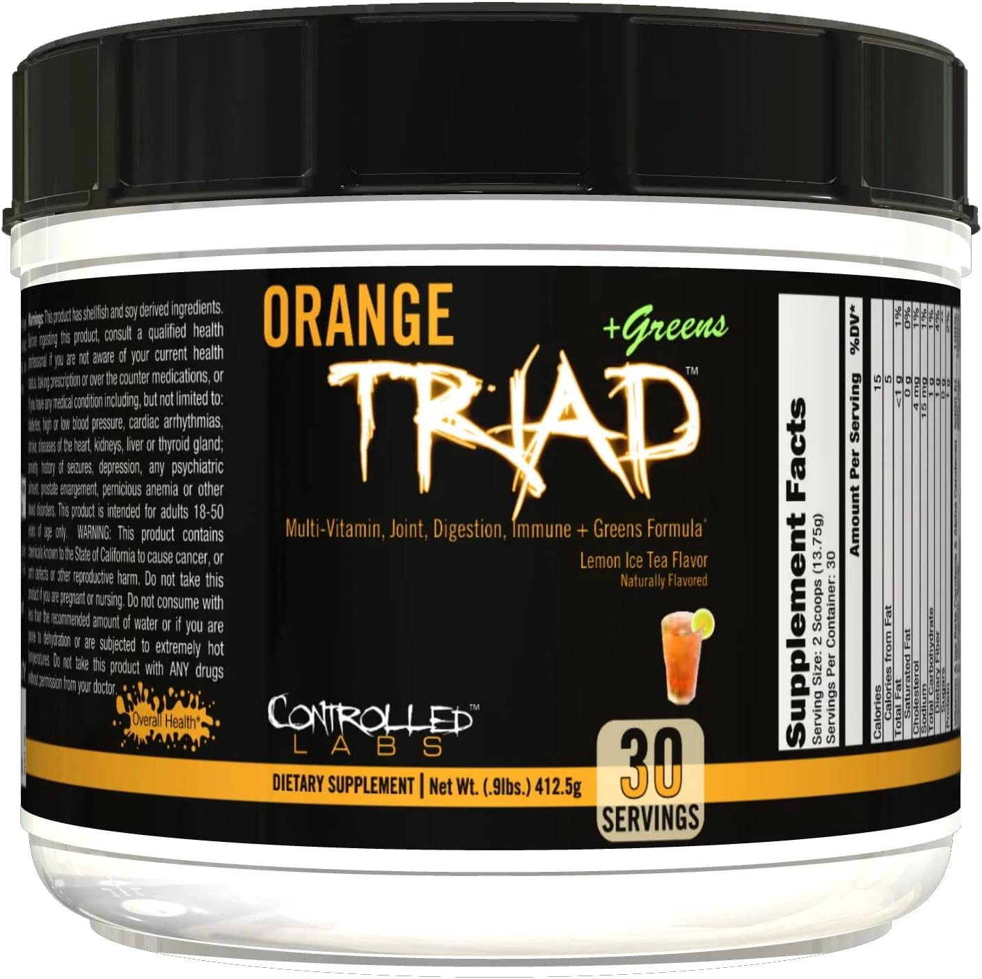 Amazon.com: CONTROLLED LABS Orange Triad Plus Greens for Men and Women ...