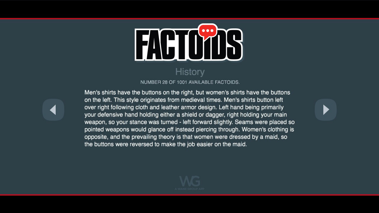 FactoidsFT Lite: A Collection of Useless Facts - App on Amazon Appstore
