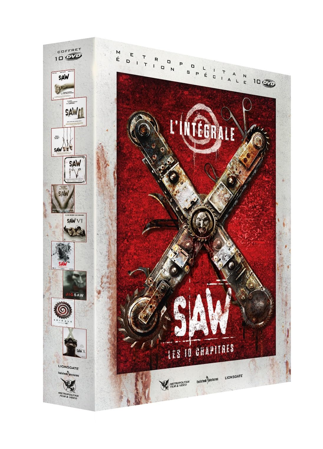 Amazon.fr - COFFRET INTRGRALE SAW - 10 FILMS - DVD - Cary Elwes, Danny ...