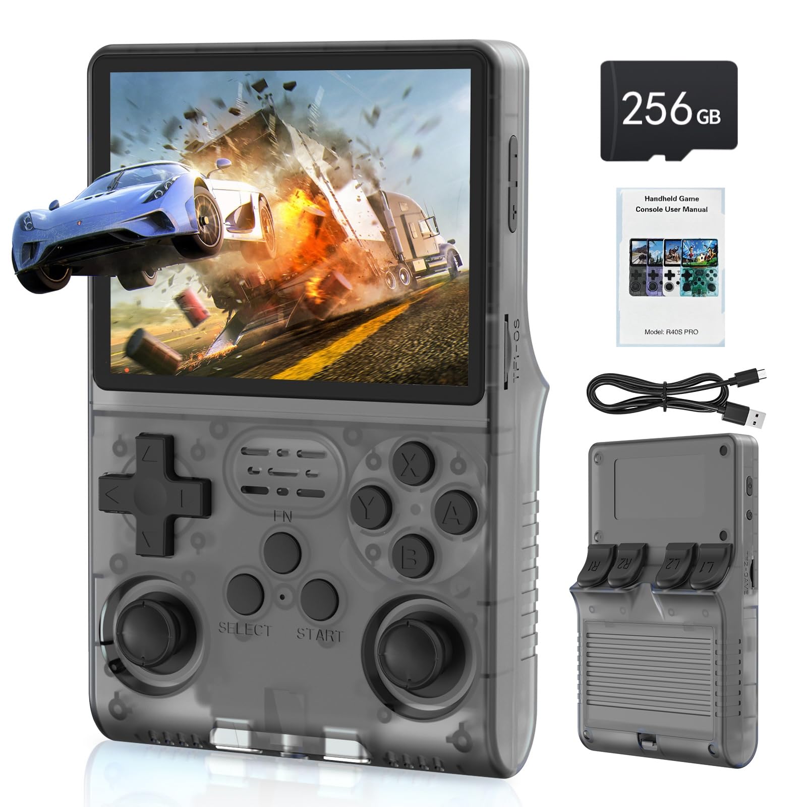 Amazon.com: FVBADE[30000 in 1 R40S PRO Handheld Game Console 3.5 inch ...