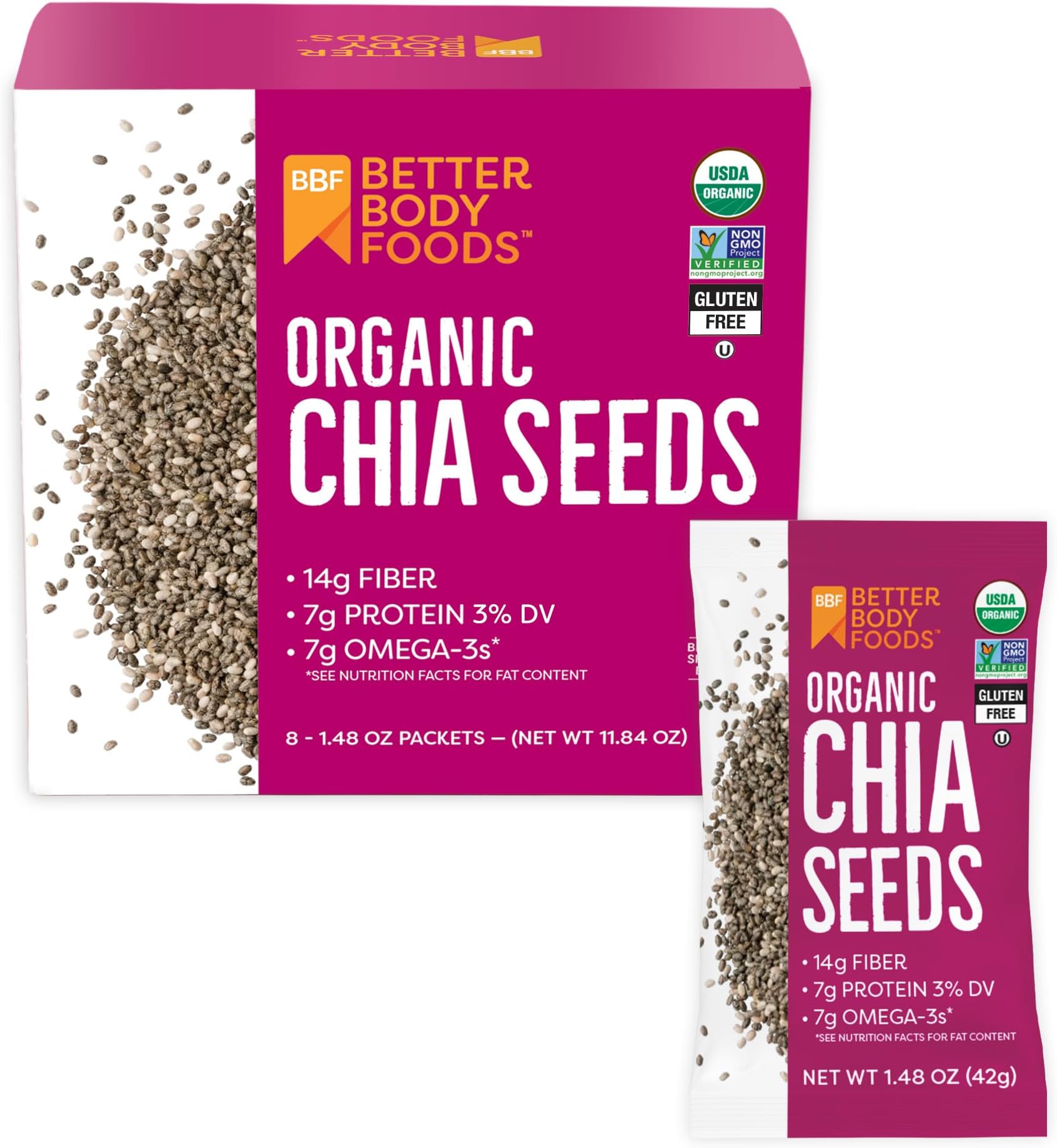 Amazon.com : Carrington Farms Organic Ground Milled Flax Seed, 12 Count ...