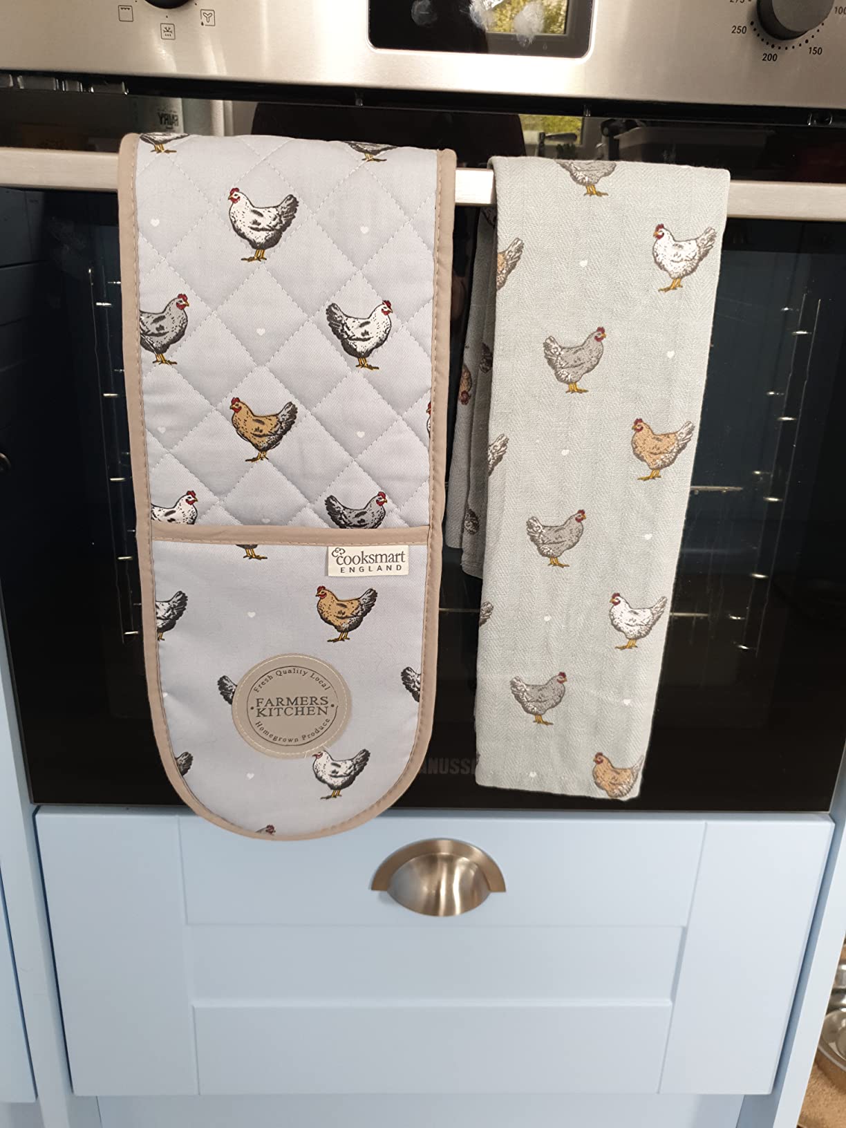 Cooksmart 3 Pack Tea Towels Farmers Kitchen : Amazon.co.uk: Home & Kitchen