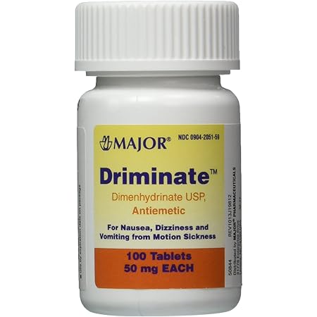 Amazon.com: Driminate Generic for Dramamine Motion Sickness 50 mg Anti ...
