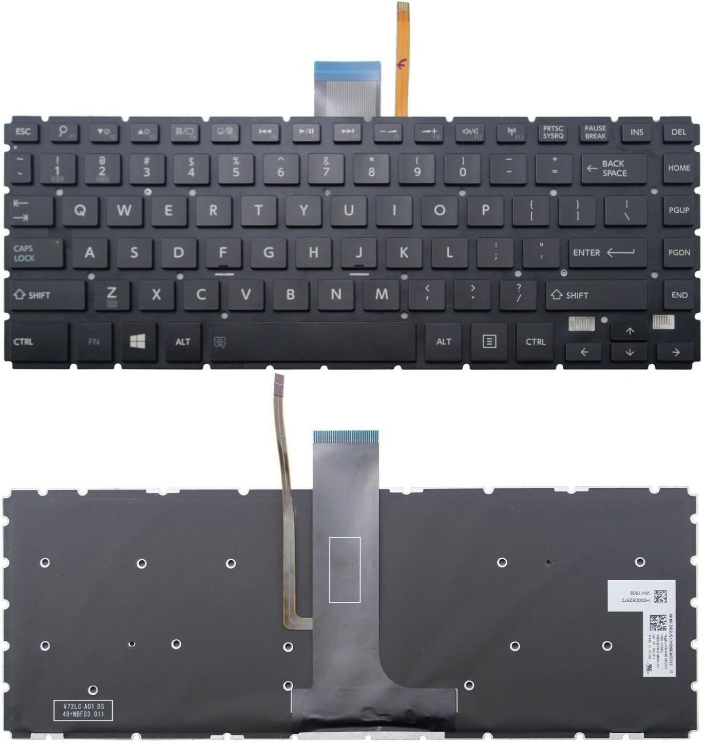 Amazon.com: SUNMALL C655 Keyboard Compatible with Toshiba Satellite ...