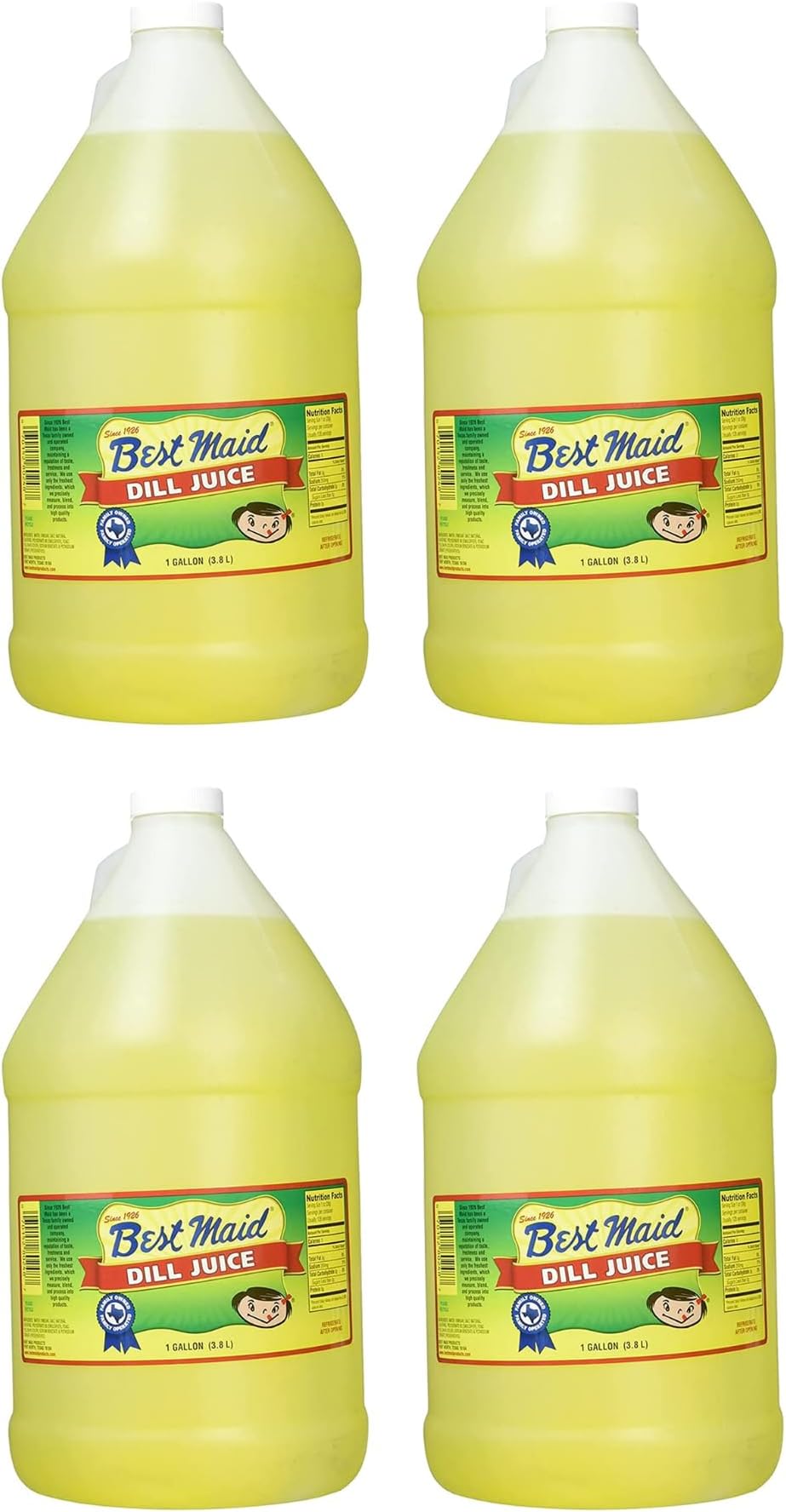 Amazon.com : Best Maid Dill Pickle Juice 4 Pack Gallon : Grocery ...