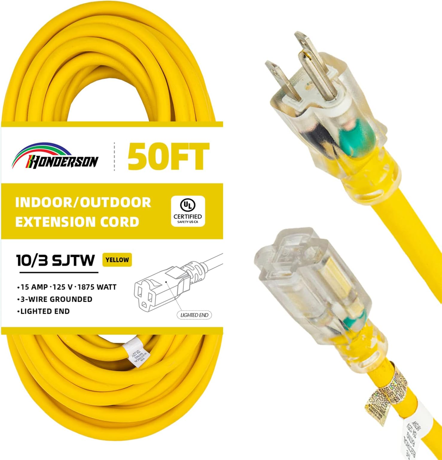 Yellow Jacket 2991 10/3 Extra Heavy-Duty 20-Amp Premium SJTW Contractor ...