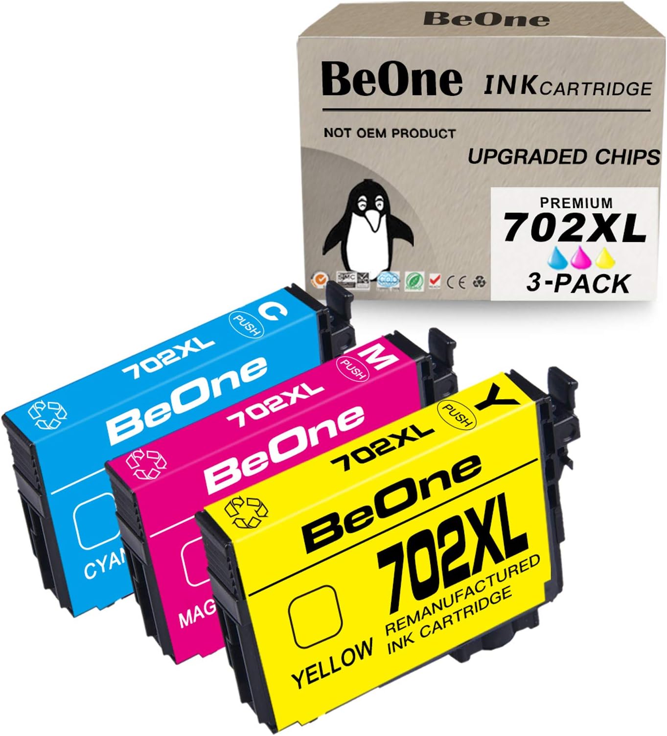 Amazon.com: COCCINK 702XL Ink Cartridges for Epson 702 XL T702 for ...