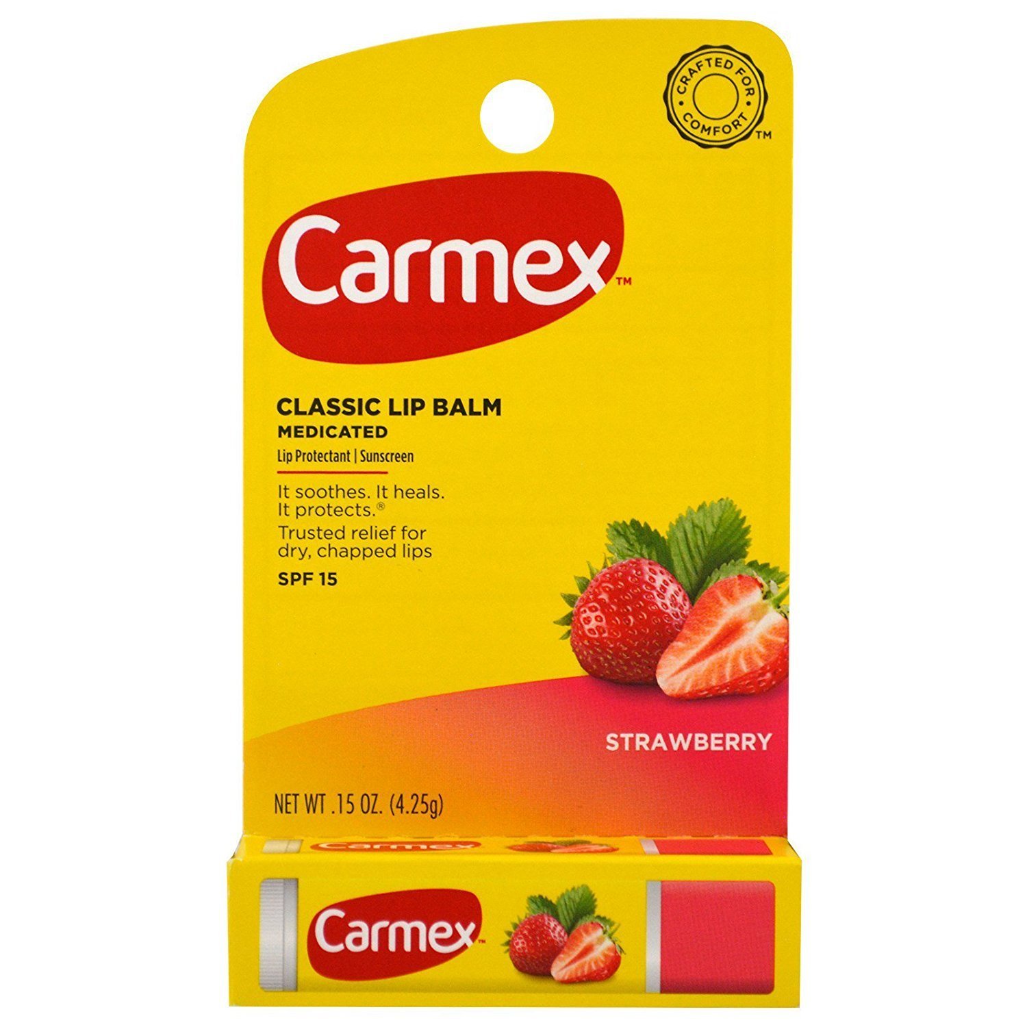 Amazon.com: Carmex Click-Stick Moisturizing Lip Balm SPF 15 Strawberry ...