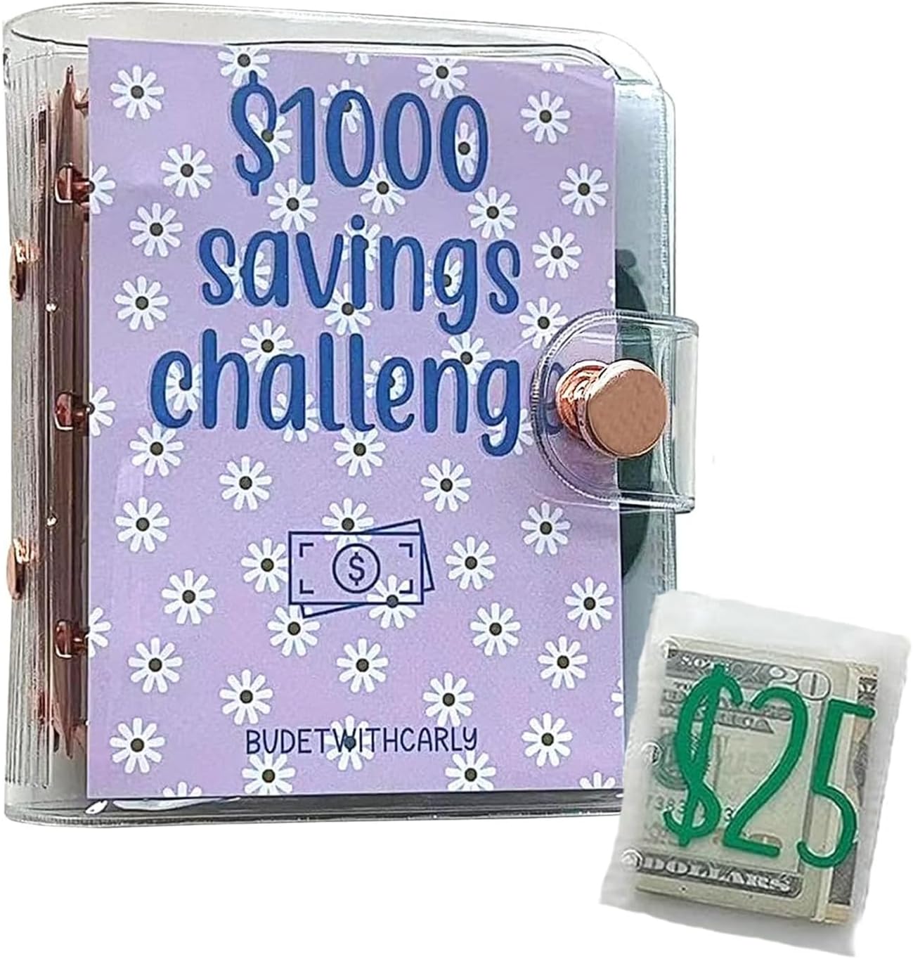 Amazon.com : 1000 Savings Challenge Binder, Mini Money Binder Savings ...