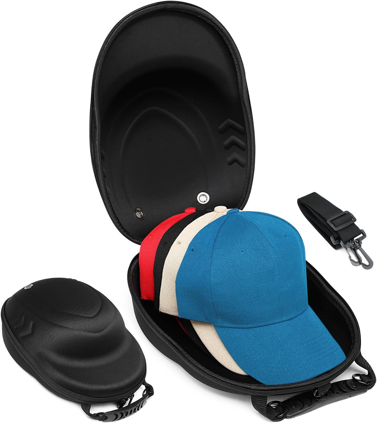 Amazon.com: SLINRKE Hat Travel Case - Hard Hat Case for Baseball Caps ...
