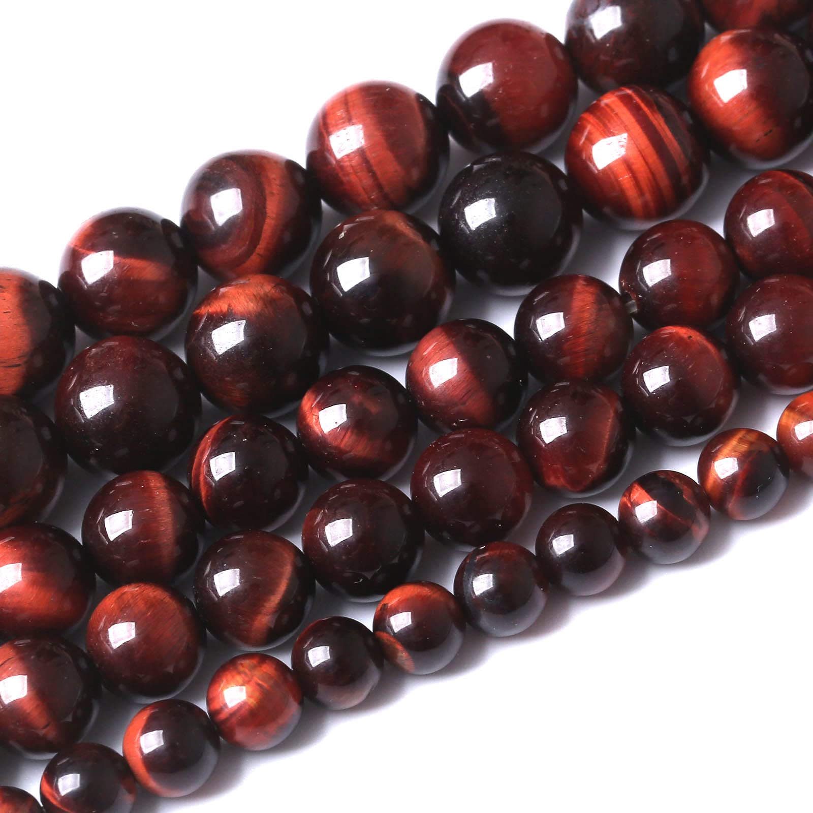Amazon.com: 36PCS 10MM AAA Red Tiger Eye Stone Beads Natural Gemstone ...