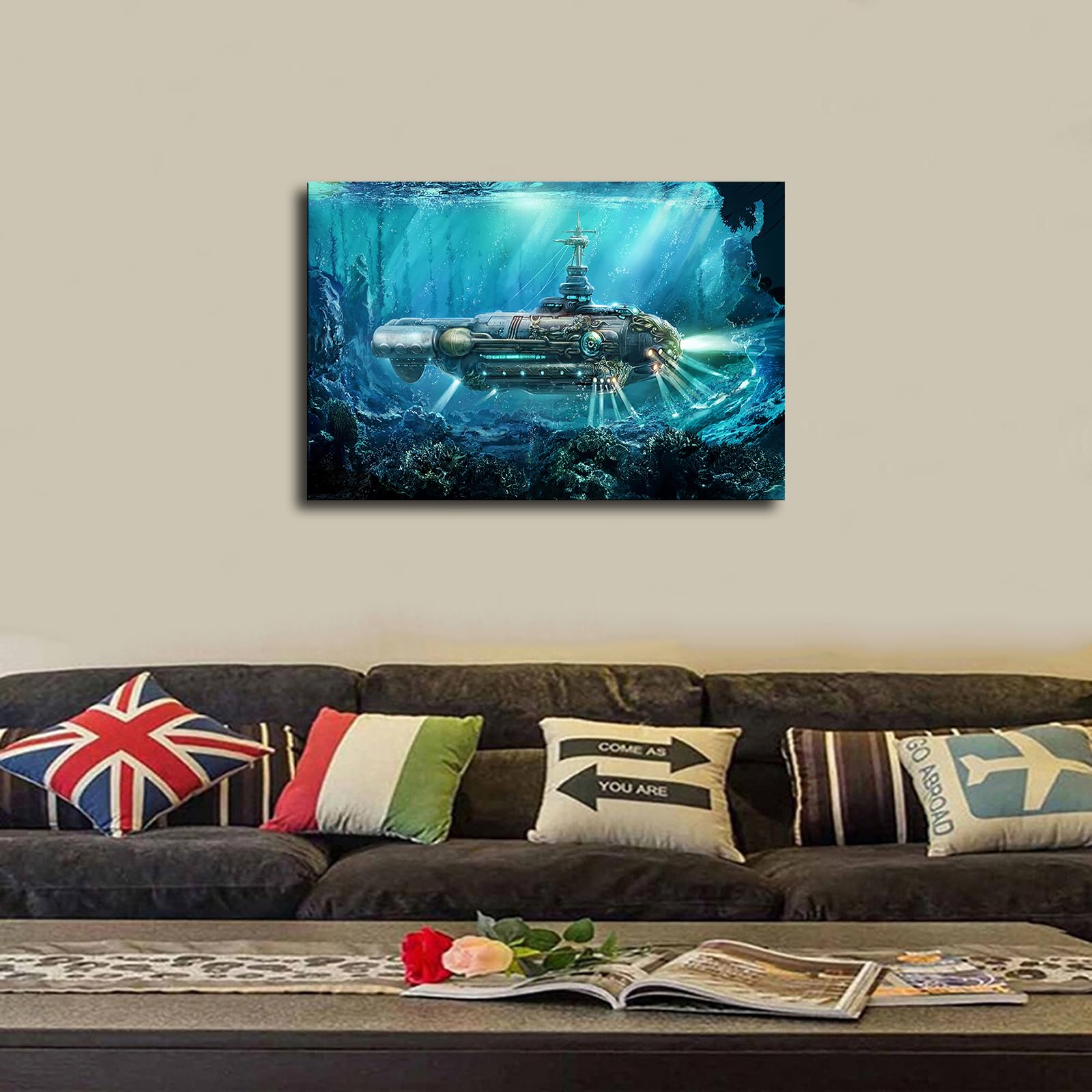 Steampunk Submarine Room