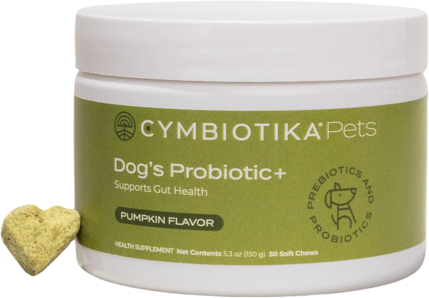 Amazon.com : CYMBIOTIKA Dog Probiotic+, Probiotics for Dogs, Gut Health ...