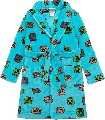 Amazon.com: Minecraft Little Boys & Big Boys Knee Length Long Sleeve ...