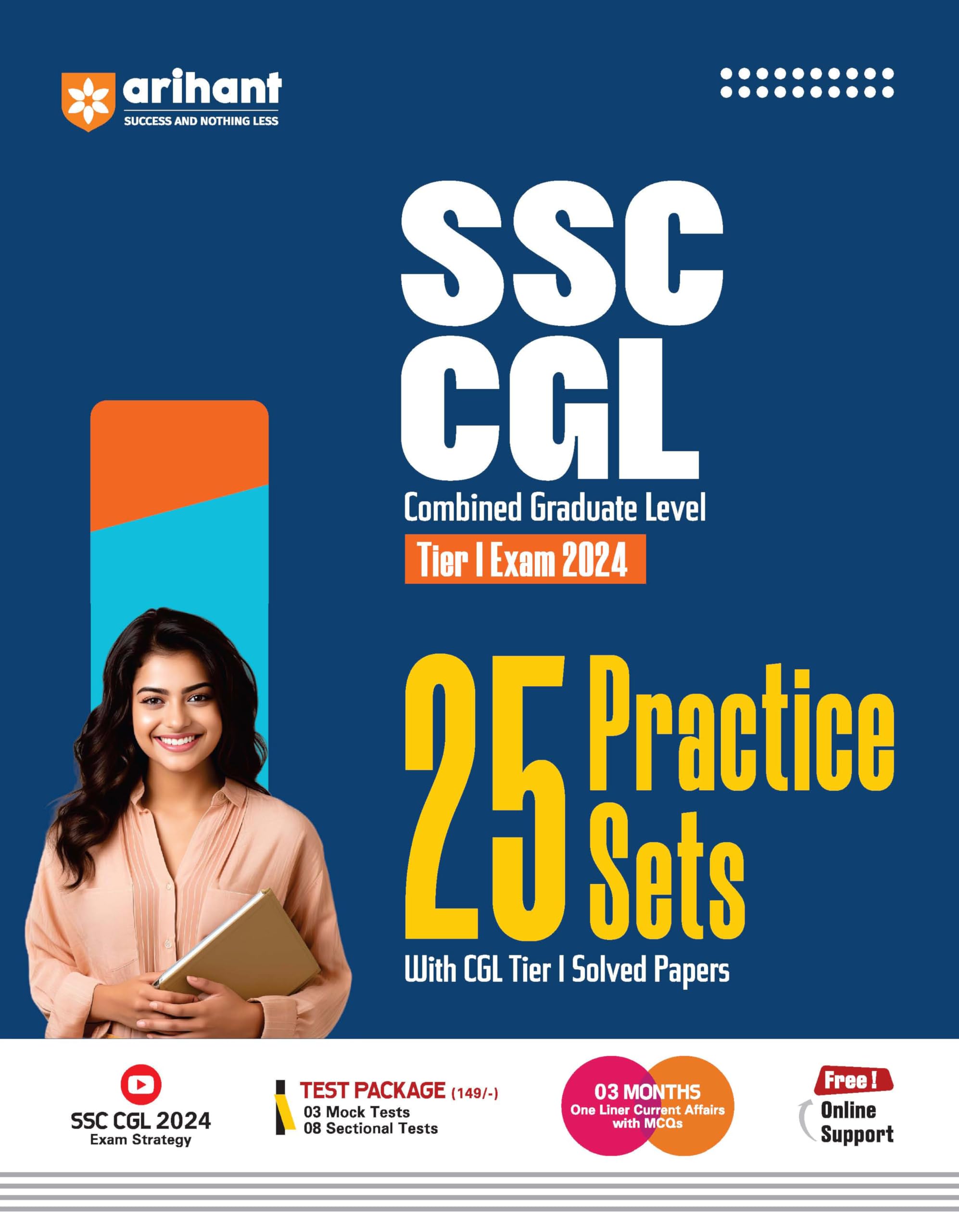 Buy Arihant SSC-CGL | Combined Graduate Level Tier-1 Exam 2024 | 25 ...