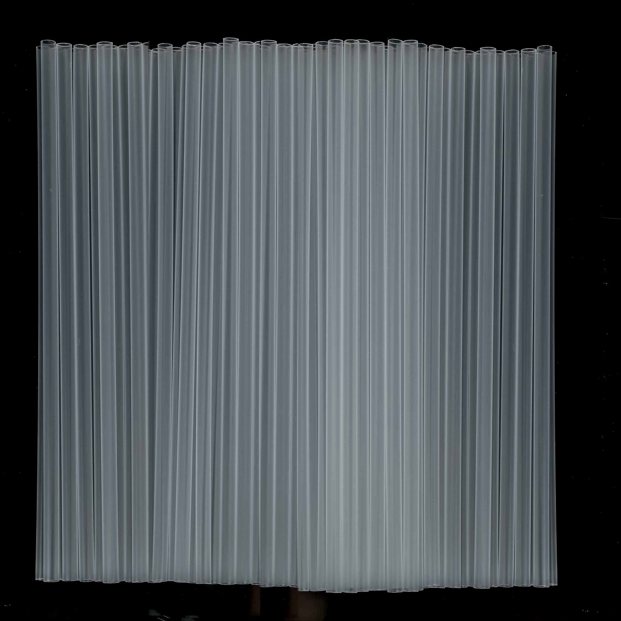 Amazon.com: TIENO 100 Pieces Clear Disposable Drinking Straws Flexible ...
