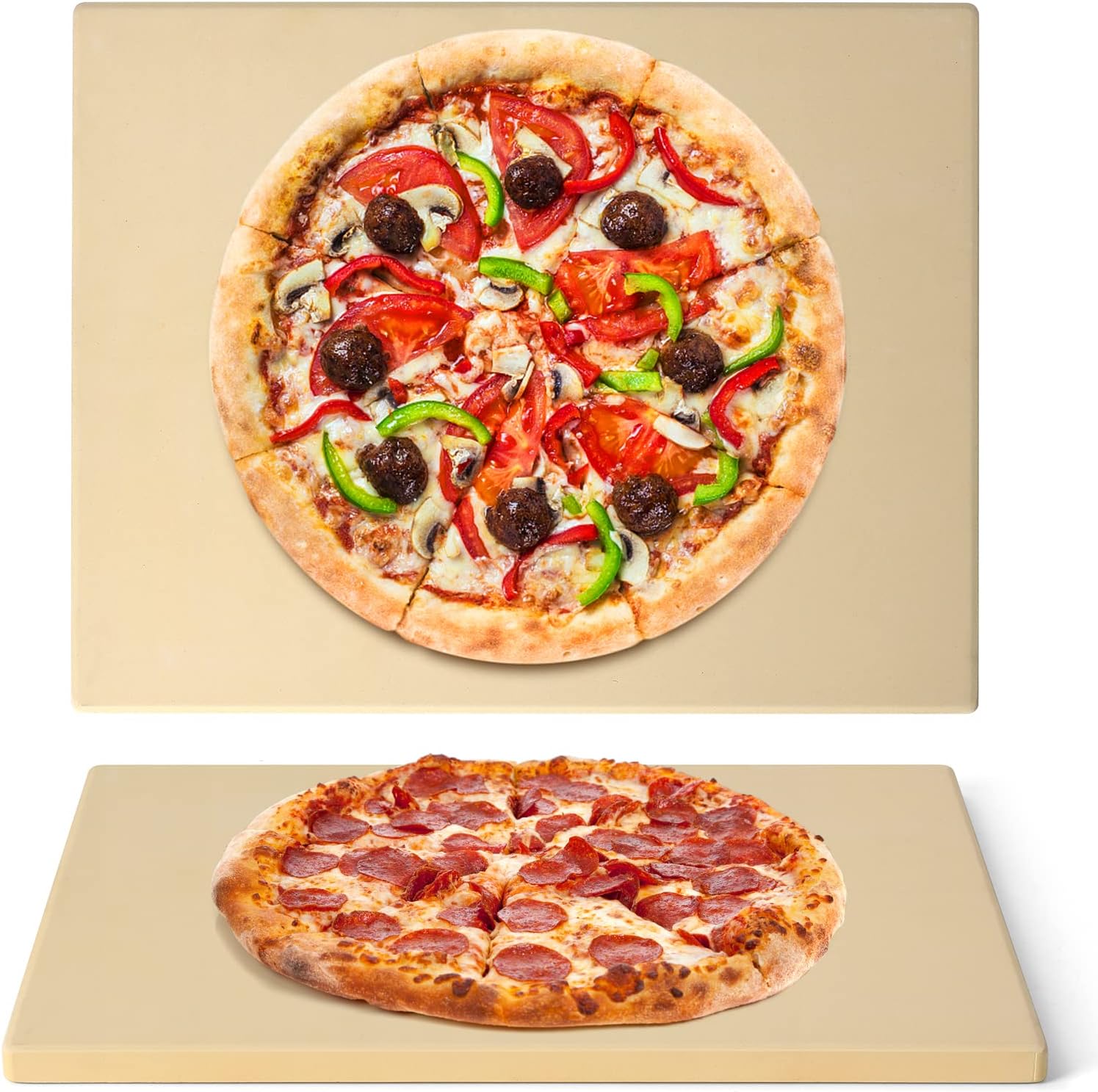 Pietra per Pizza per Forno e Grill, Pietra da Forno in Cordierite ...