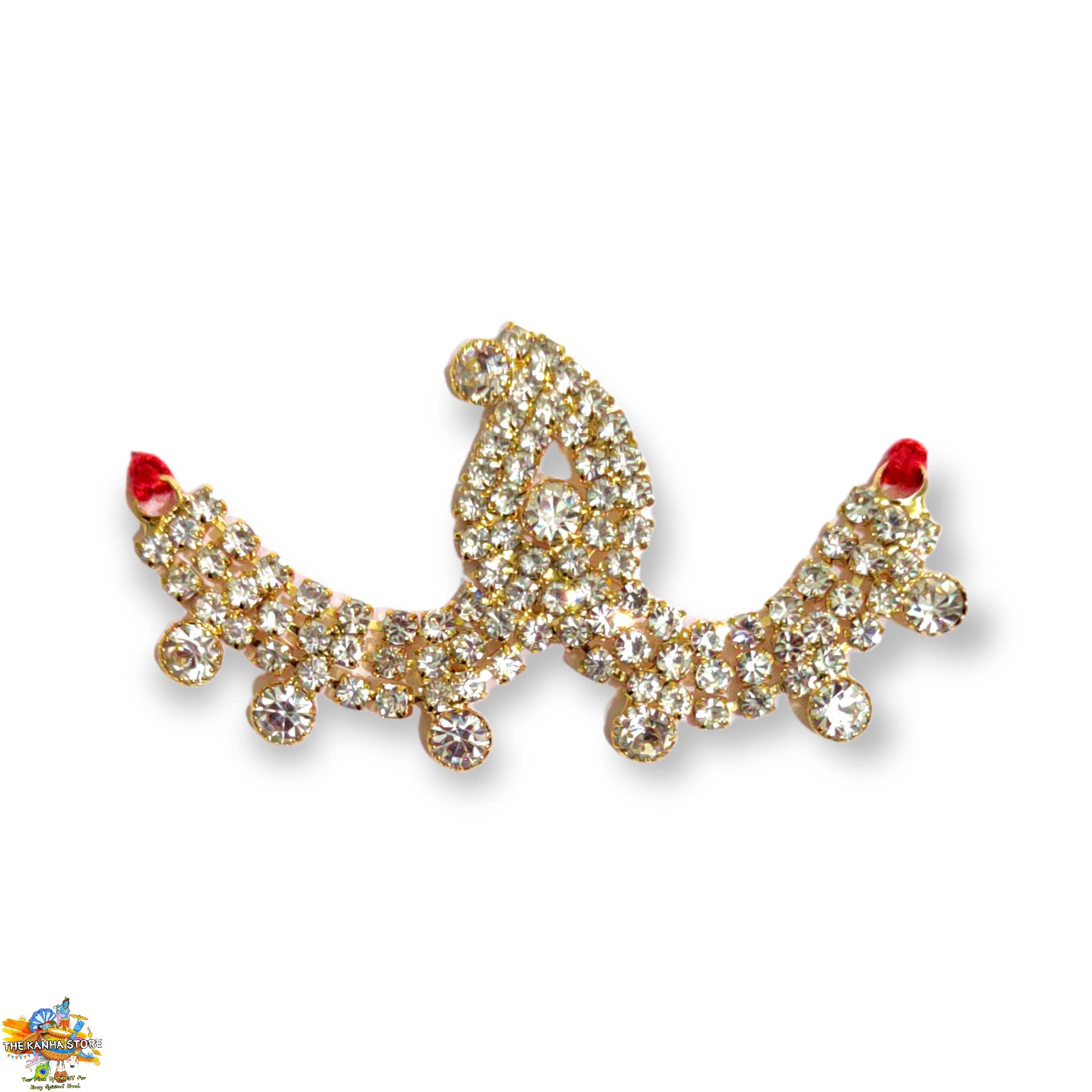 Buy Brij Sugandha Flexible Metal Chandrika Crown for Radha Rani & Devi ...