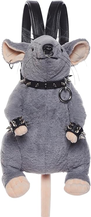 Amazon.com: Dolls Kill Gnaw On This Rat Backpack by Current Mood – Faux ...