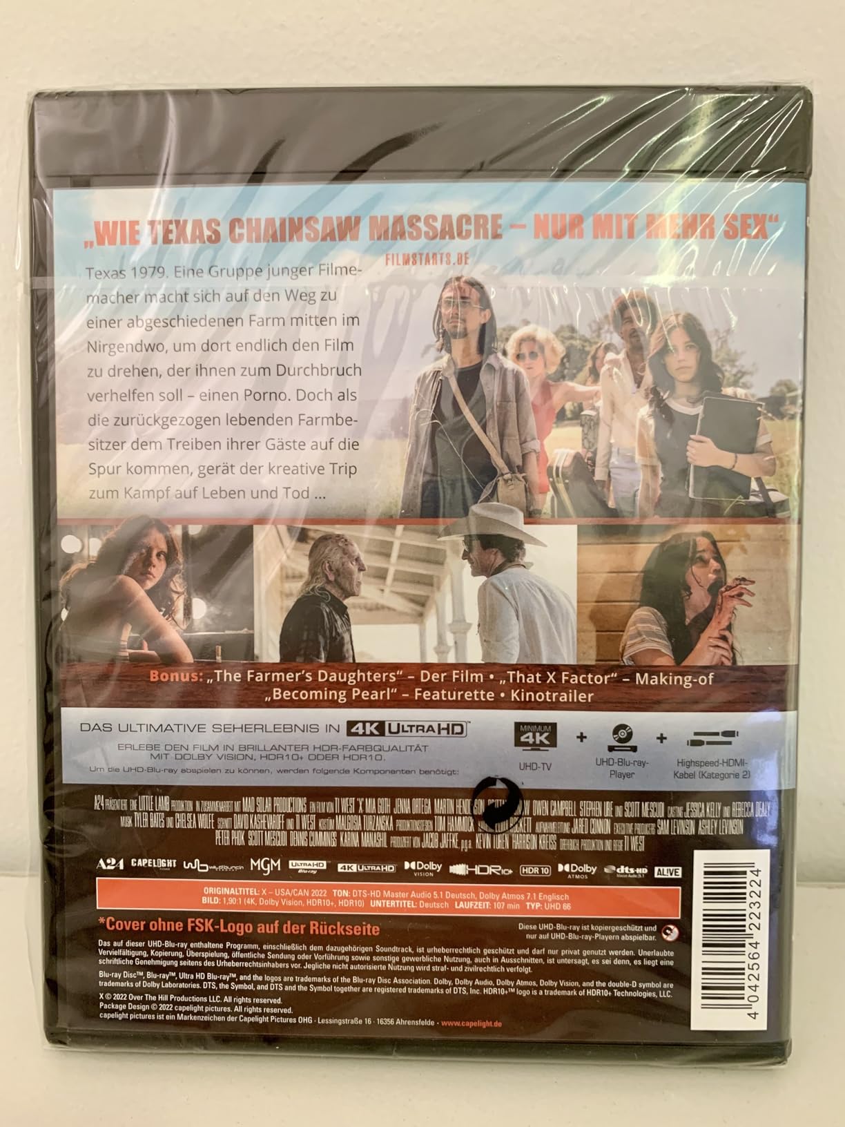 X [Blu-ray]: Amazon.de: Goth, Mia, Ortega, Jenna, Snow, Brittany ...