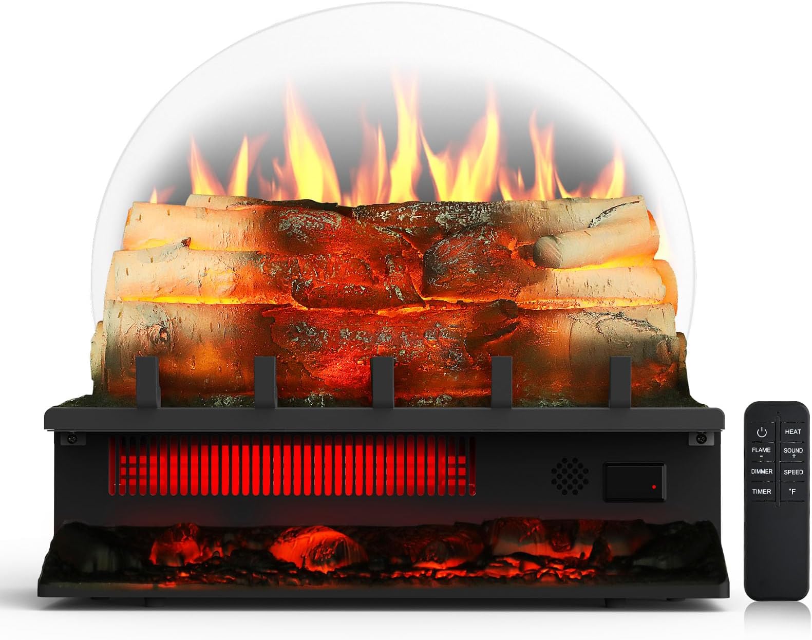 Amazon.com: duraflame® Electric Log Set 1,000 Sq Ft Infrared Heater ...