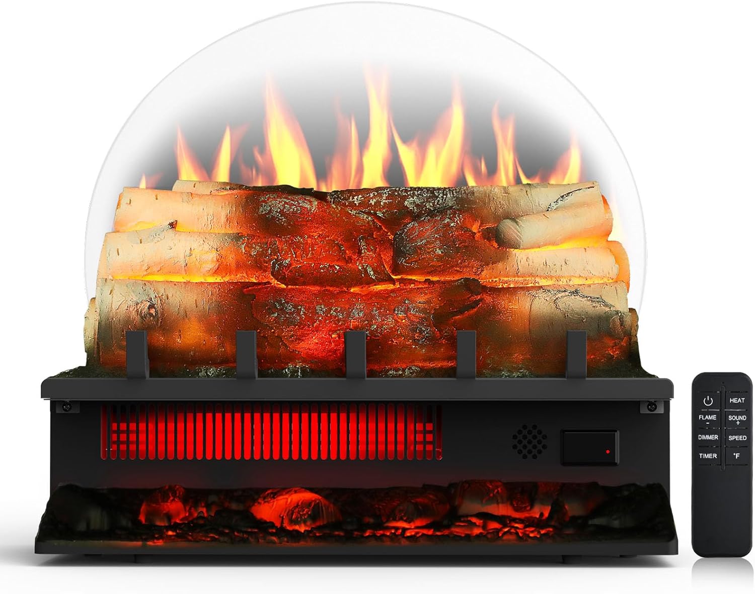 Amazon.com: Rintuf Electric Fireplace Logs Set, 1500W Fireplace Insert ...