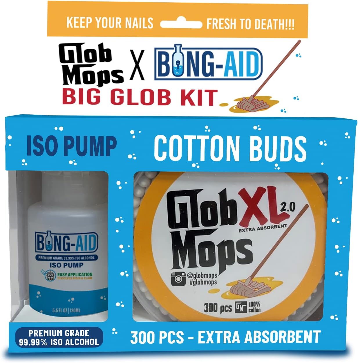 Amazon.com: Glob Mops x Bong Aid Big Glob Kit : Health & Household