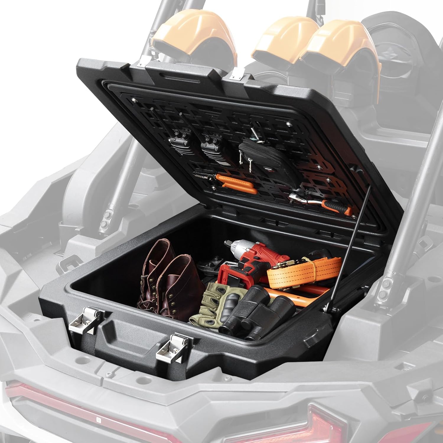 KEMIMOTO 100L UTV Cargo Box Cargo Bed Storage Box Compatible with ...