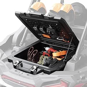 KEMIMOTO 100L UTV Cargo Box Cargo Bed Storage Box Compatible with ...