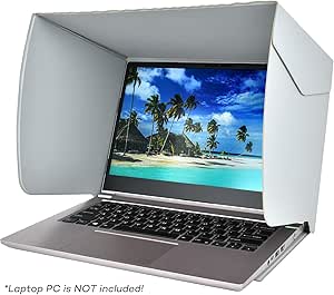 Laptop Sunshade for 13-inch and 14-inch PCs (White): Amazon.co.uk ...