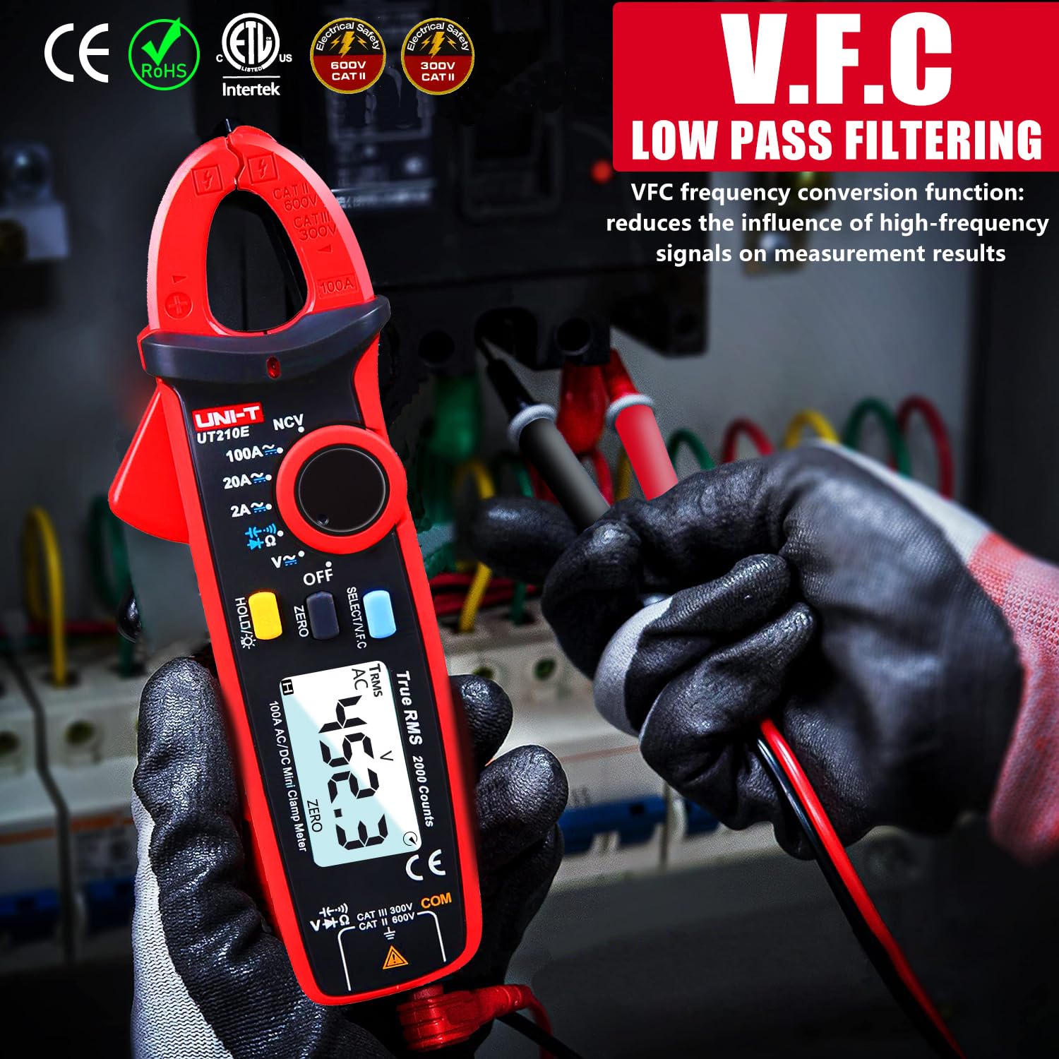 Snapklik.com : UNI-T UT210E Mini Digital Clamp Meter T-RMS 2000 Counts ...