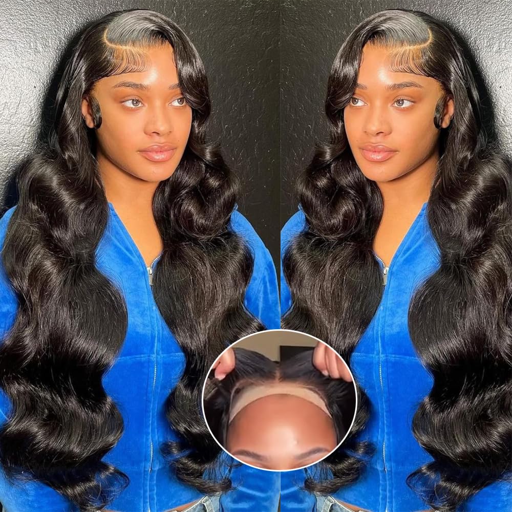 Amazon.com : Wear and Go Glueless Wigs 26 Inch Body Wave Lace Front ...