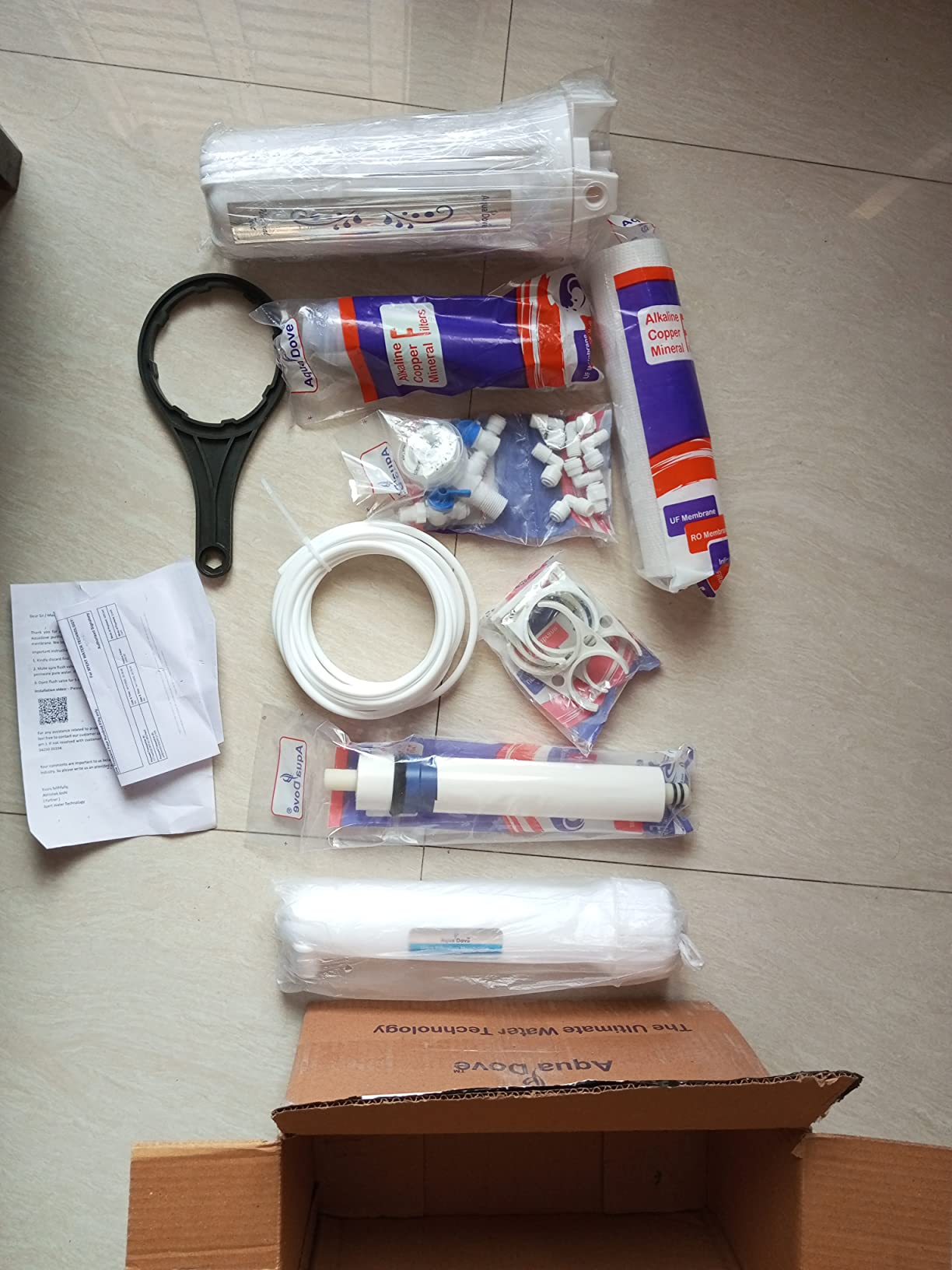AQUA DOVE Non-Electronic Filter Kit for Drinking Home Water Purifier ...