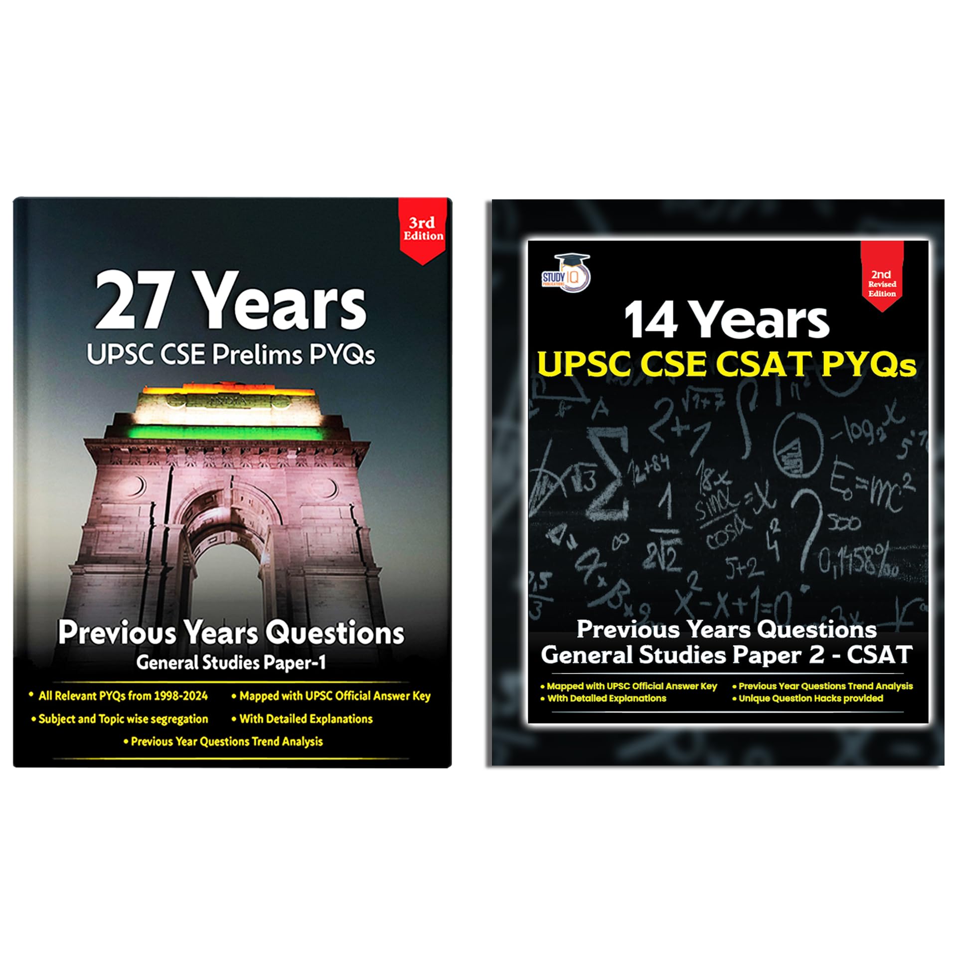 Buy 13 Years CSAT and 26 Years PYQs Revised Edition GS-1 & 2, UPSC CSE ...